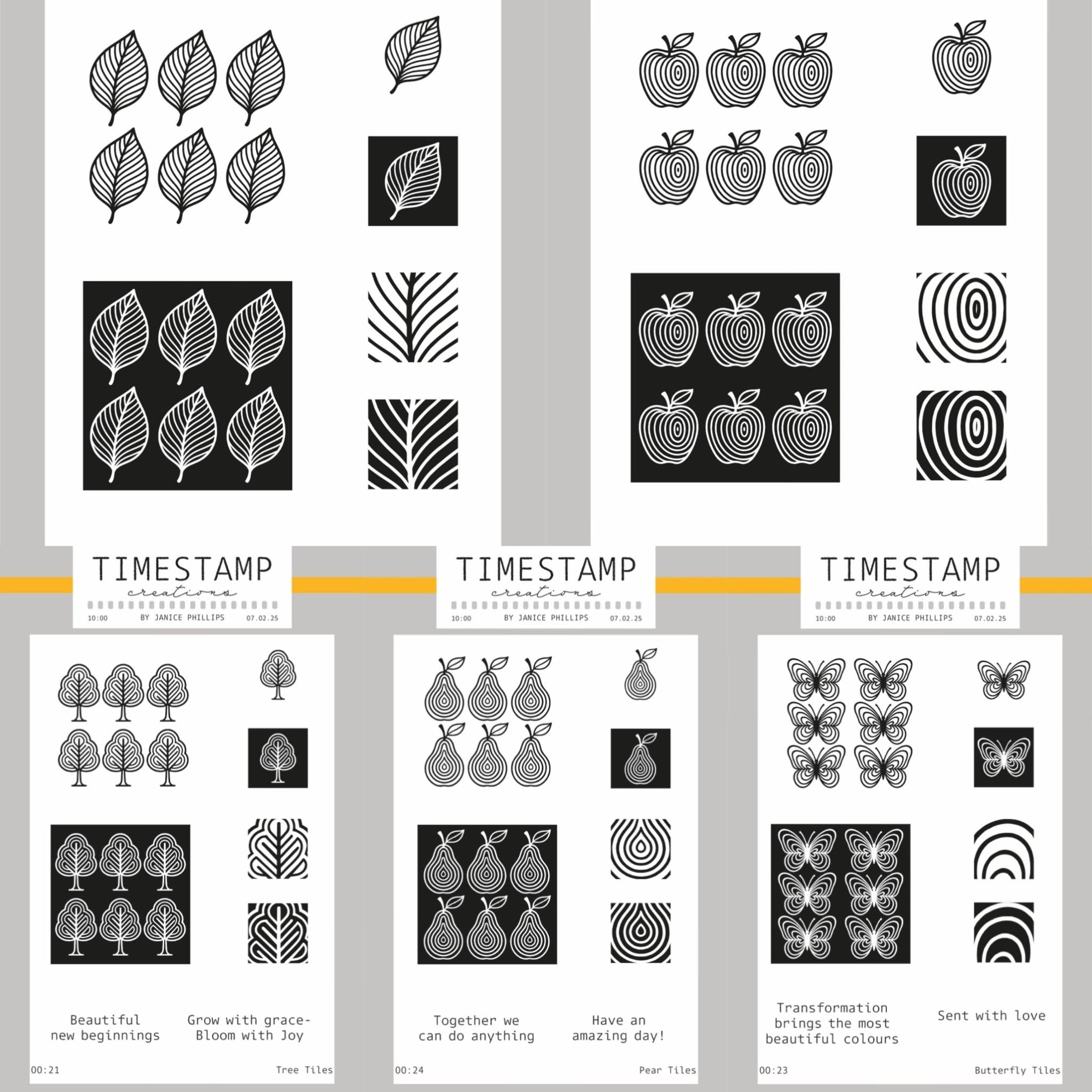 Tiles Part Two - The Complete Collection including 5 matching stencils ...